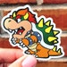 Bowser Vinyl Die-cut Sticker | Retro Nintendo Video Game Stickers - Etsy