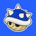 Mario Kart Blue Spike Shell Vinyl Die-cut Sticker | N64 Video Game ...