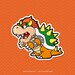 Bowser Vinyl Die-Cut Sticker Retro Nintendo Video Game | Etsy