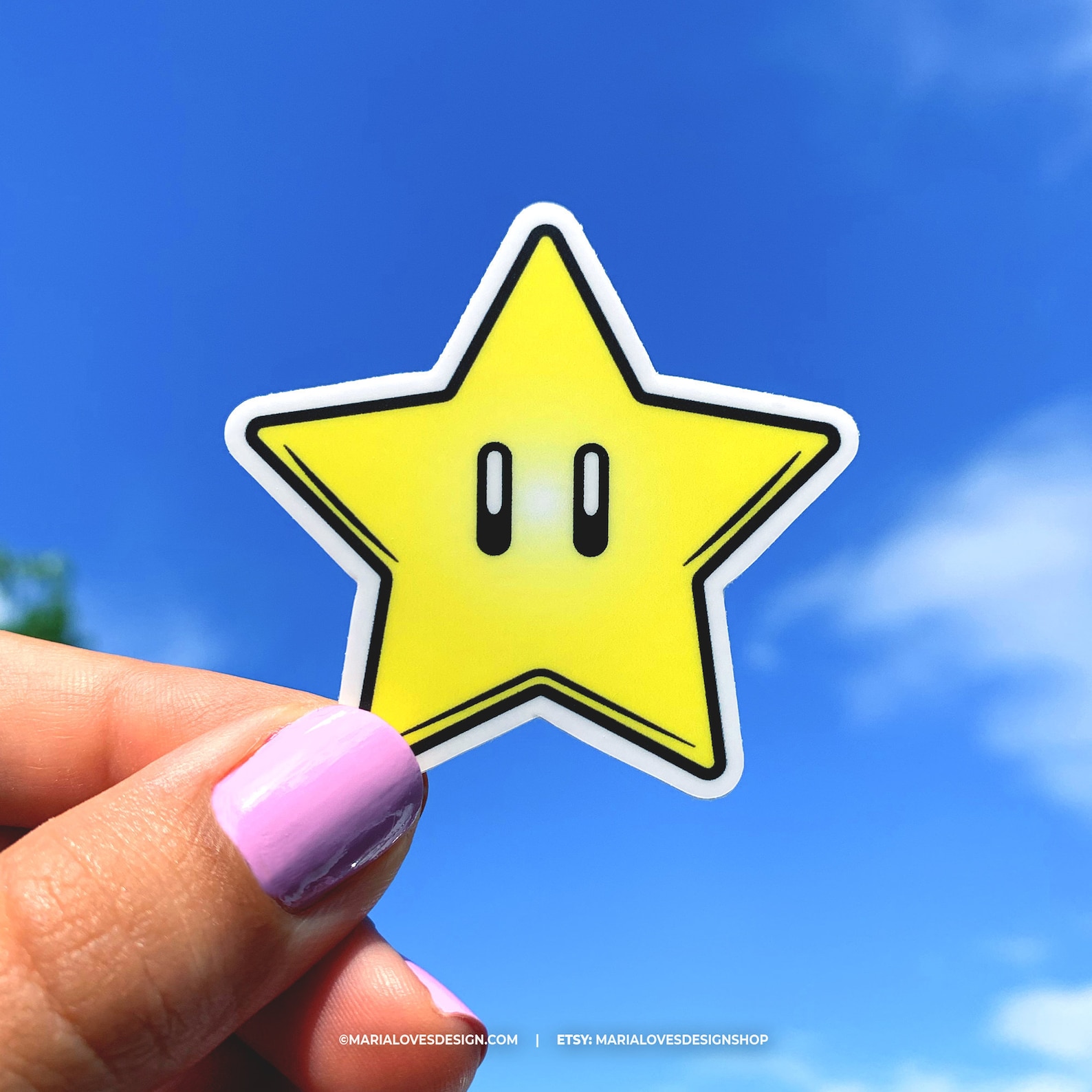 Nintendo Star Vinyl Die-cut Sticker | Retro Video Game Stickers - Etsy
