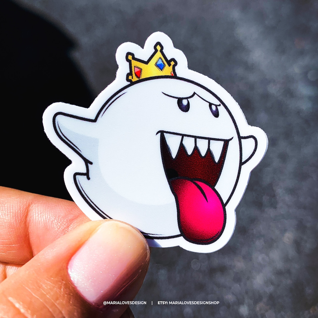 King Boo Nintendo Vinyl Die-cut Sticker - Etsy