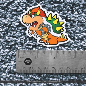 Bowser Vinyl Die-cut Sticker Retro Nintendo Video Game Stickers - Etsy