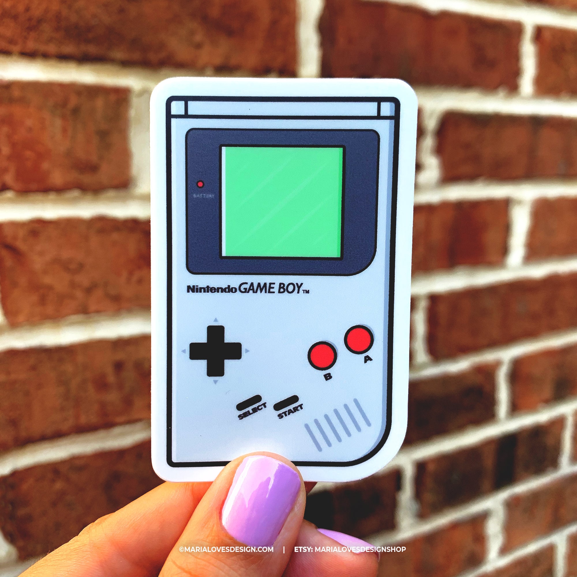 Nintendo Gameboy Classic Vinyl Die-cut Sticker | Retro Video Game ...