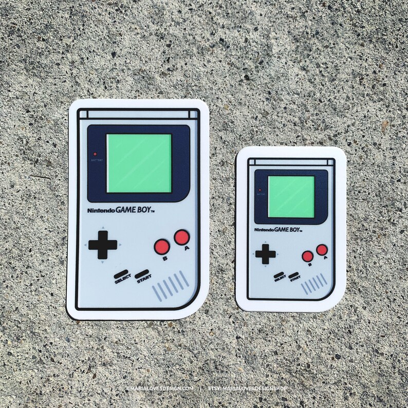 Nintendo Gameboy Classic Vinyl Die-Cut Sticker Retro Video | Etsy