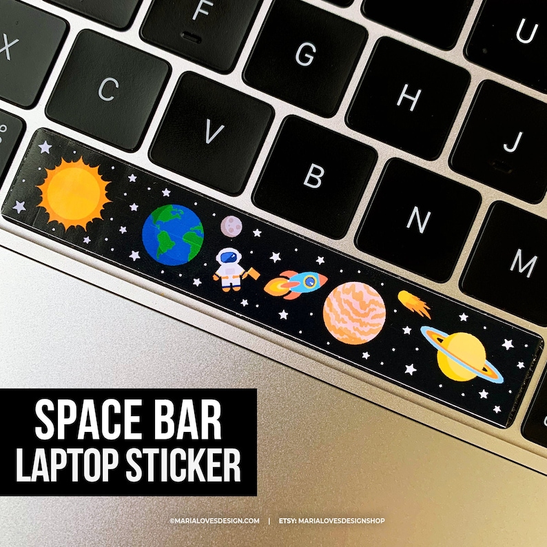 Space Bar Die-Cut Sticker Cute Laptop Sticker Perfect | Etsy