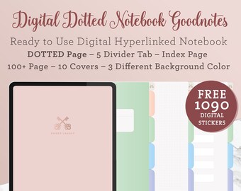 Minimalist Digital Notebook With Tabs for Ipad Goodnotes - Etsy