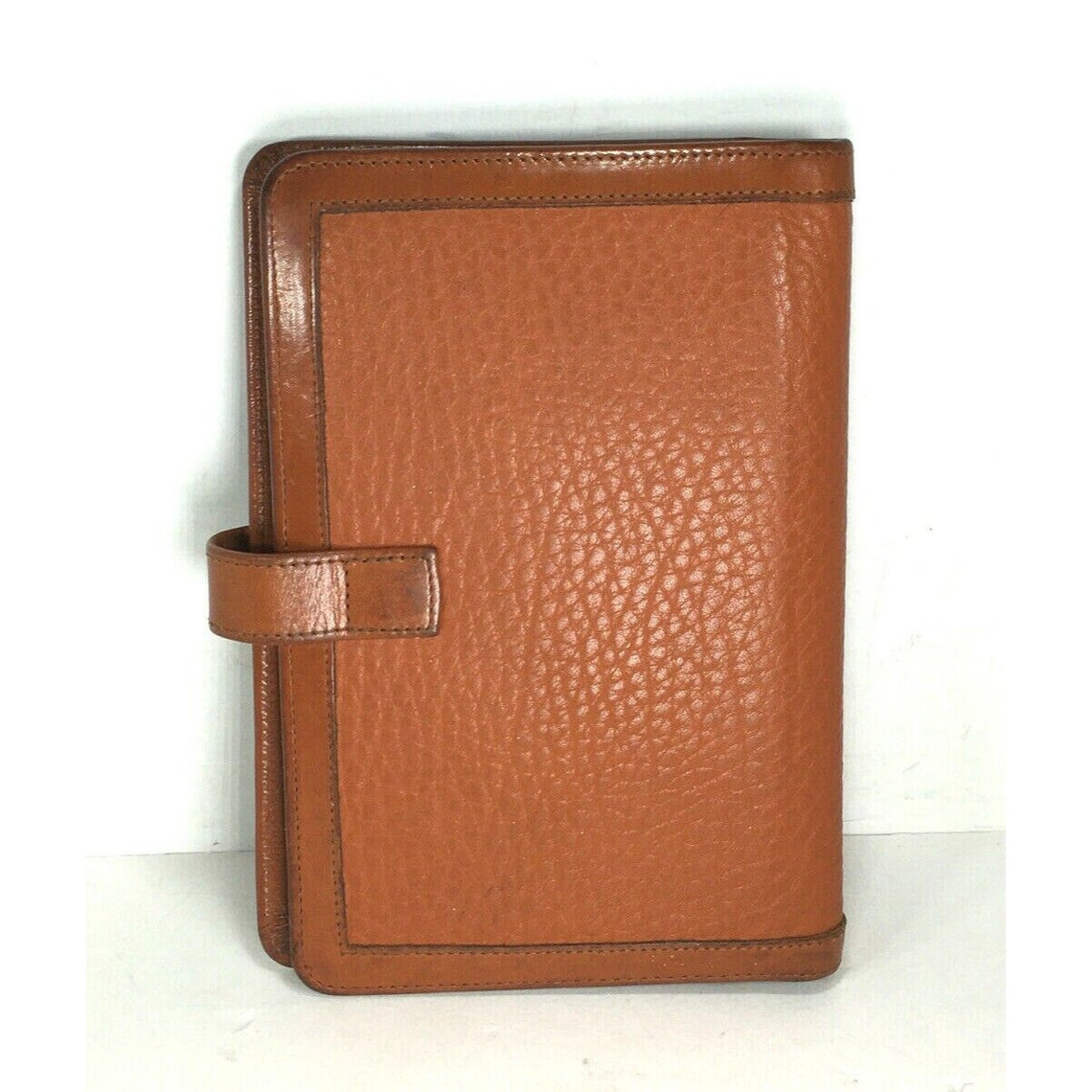 Dooney & Bourke Vtg SMALL Brown Leather Planner Agenda-made in USA ...