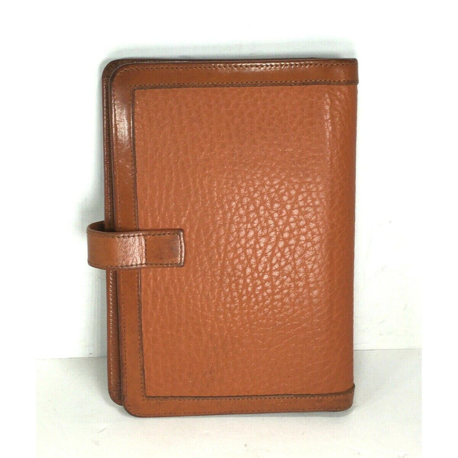 Dooney & Bourke Vtg SMALL Brown Leather Planner Agenda-made in USA ...