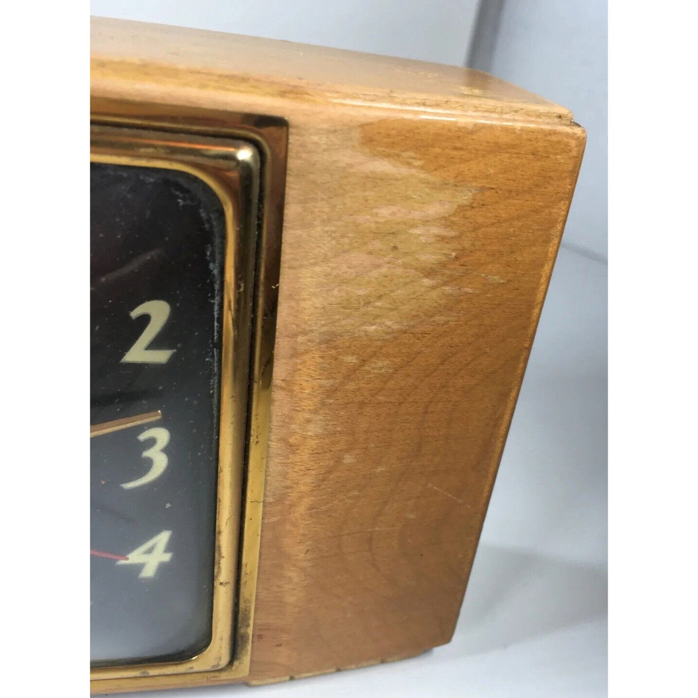 General Electric Vintage Art Deco Style Wooden Electric Desk Clock ...