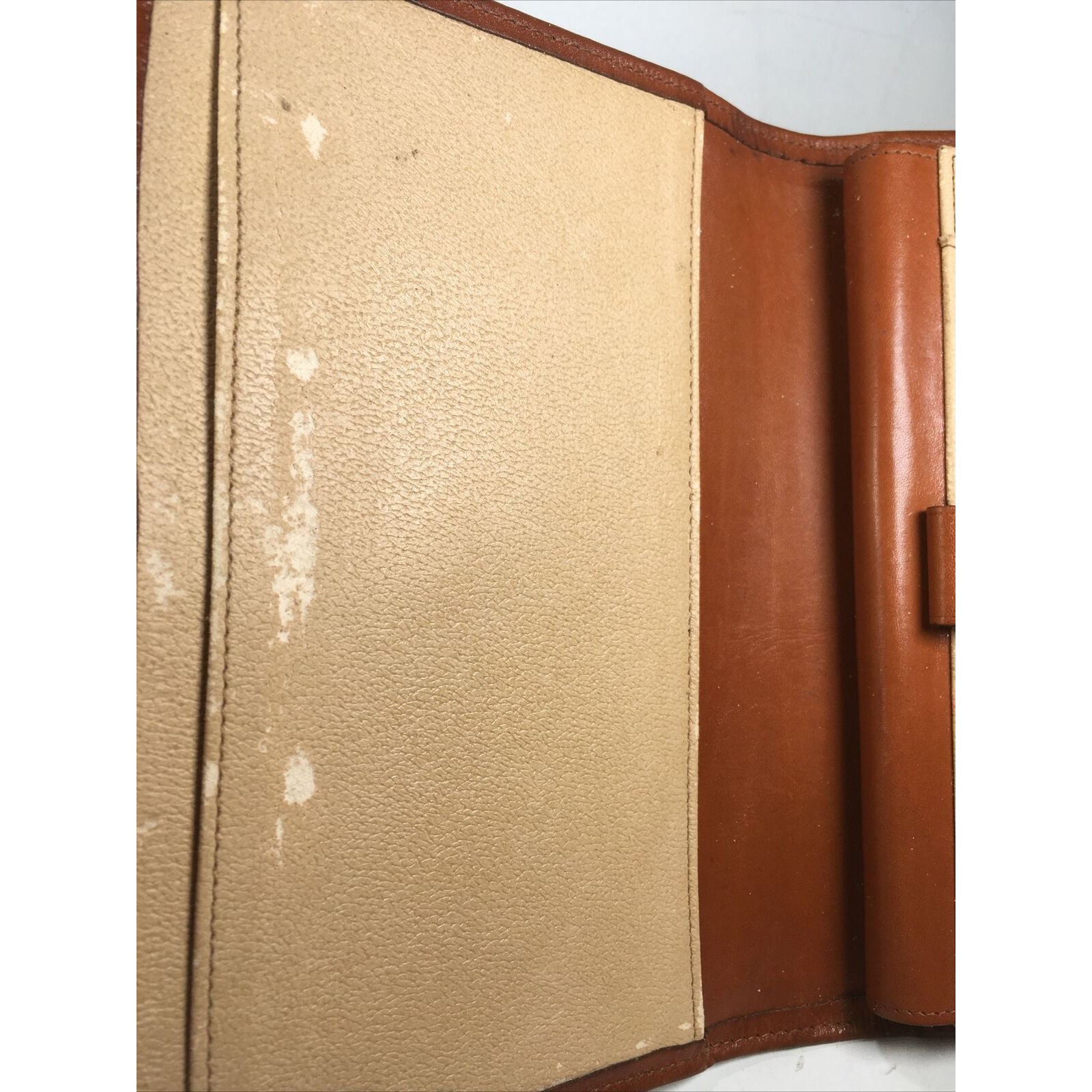 Dooney & Bourke Vtg SMALL Brown Leather Planner Agenda-made in USA ...