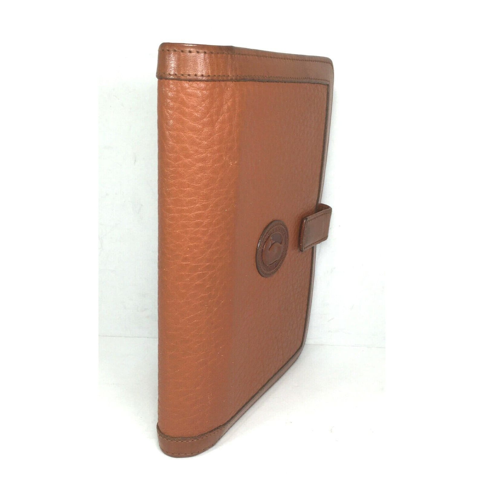 Dooney & Bourke Vtg SMALL Brown Leather Planner Agenda-made in USA ...