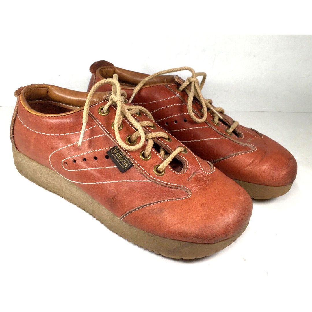 Sears Roebucks Vintage Womens Brown Leather Shoes Size?? 4.5-5 Women - Etsy