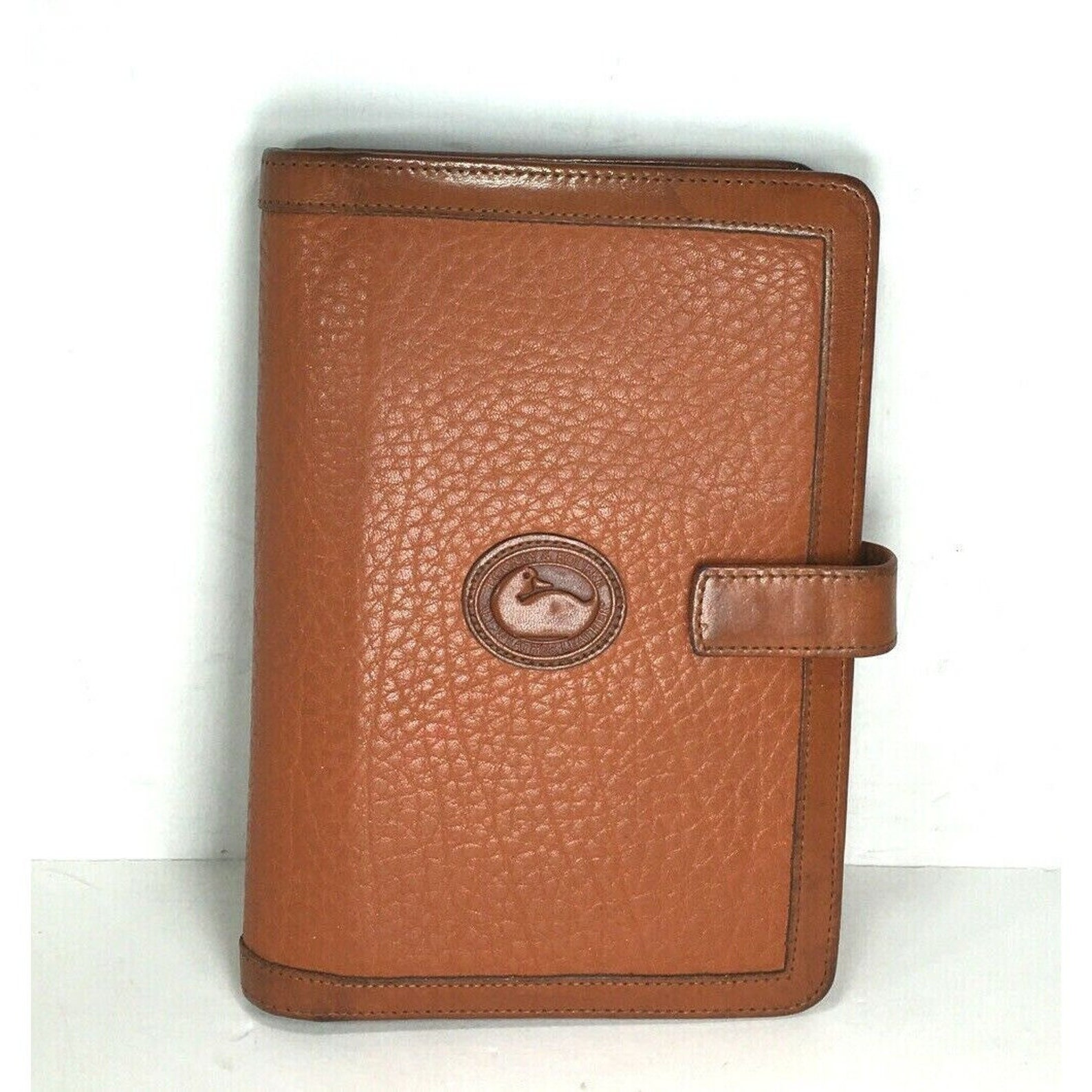 Dooney & Bourke Vtg SMALL Brown Leather Planner Agenda-made in - Etsy