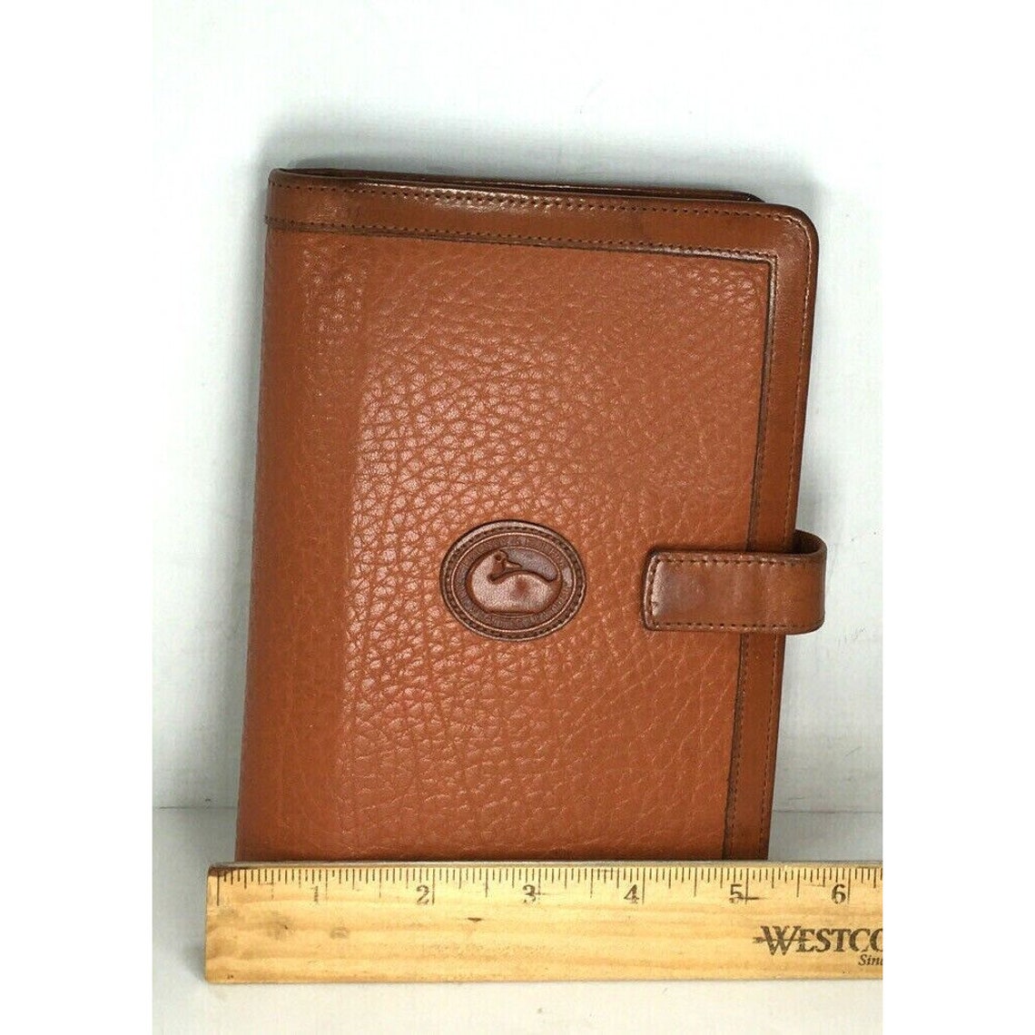 Dooney & Bourke Vtg SMALL Brown Leather Planner Agenda-made in - Etsy