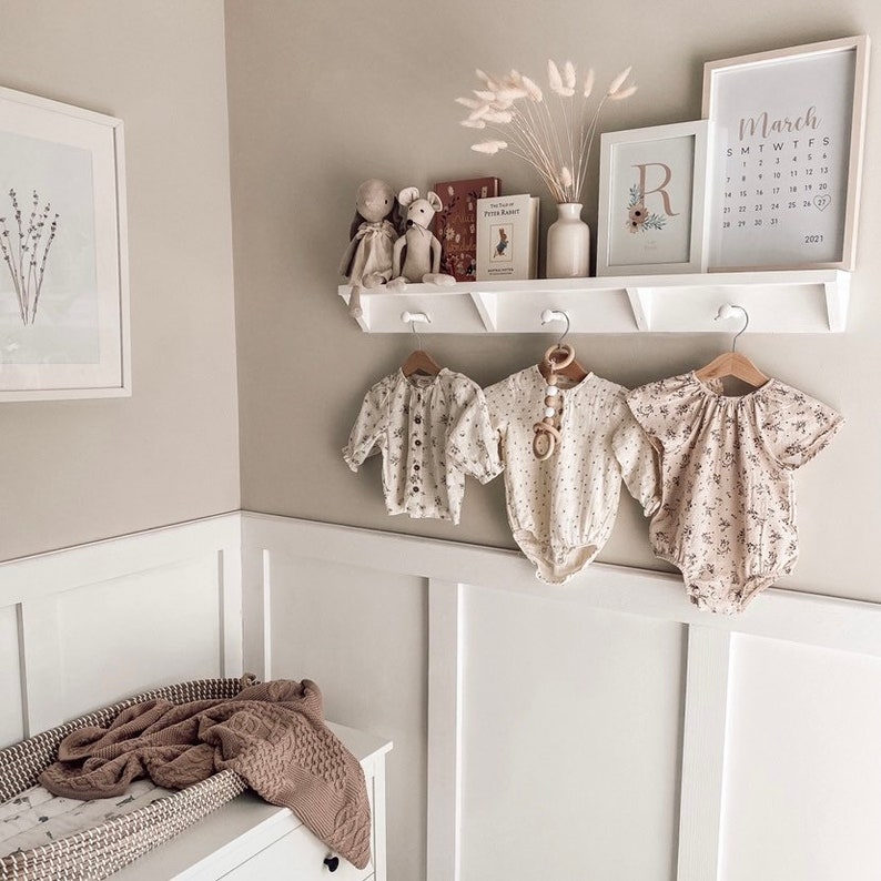 Birth Date Nursery Print New Baby Poster Neutral Playroom - Etsy