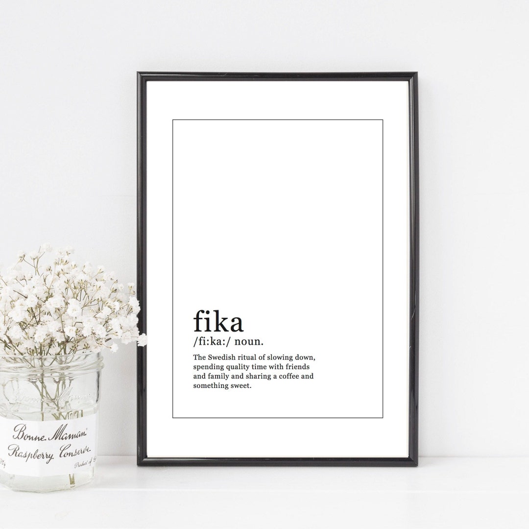 Fika Print, Swedish Fika Poster, Hygge Home, Scandi Decor - Etsy