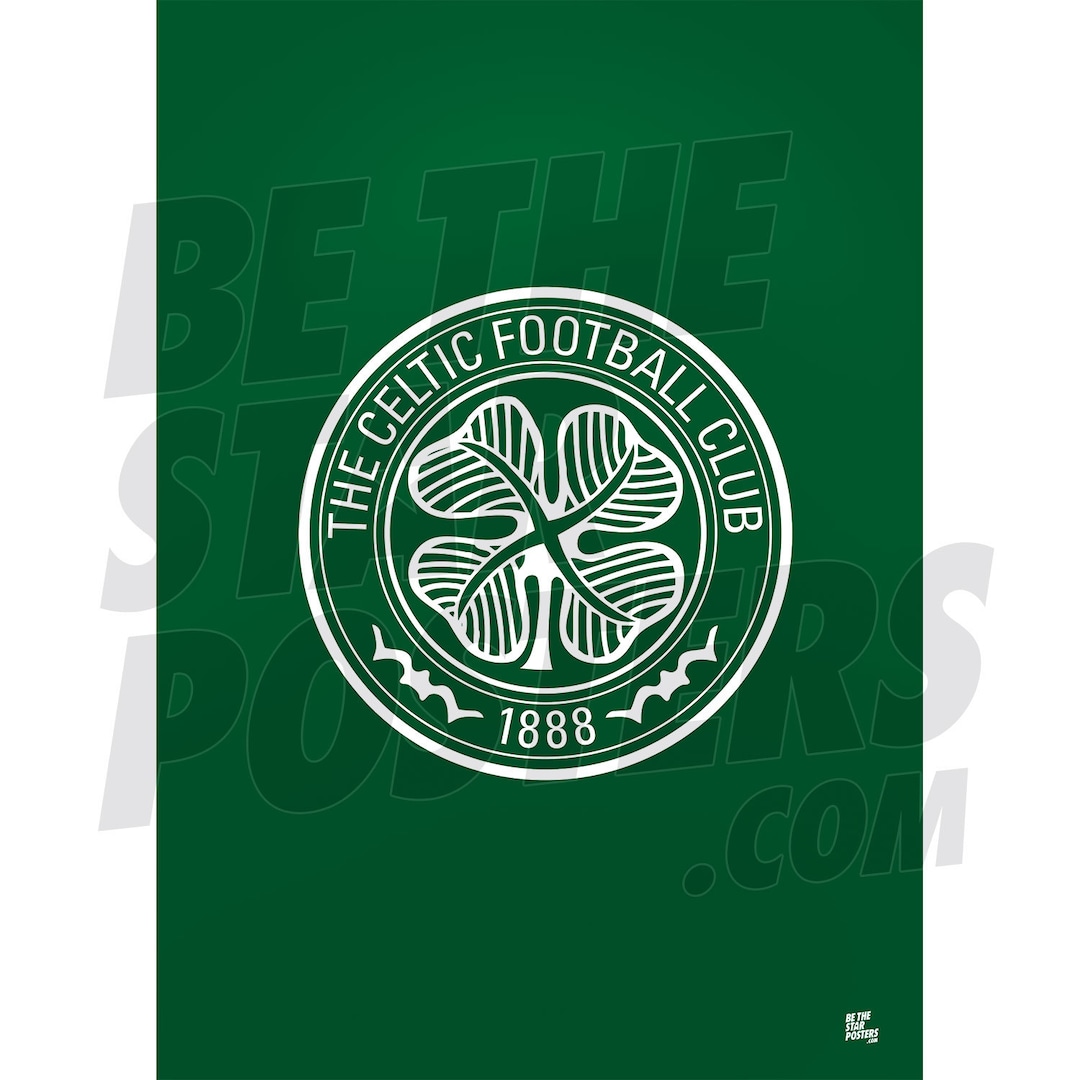 Celtic FC Crest Poster - Officially Licensed Product A4 / A3 / A2 Sizes ...
