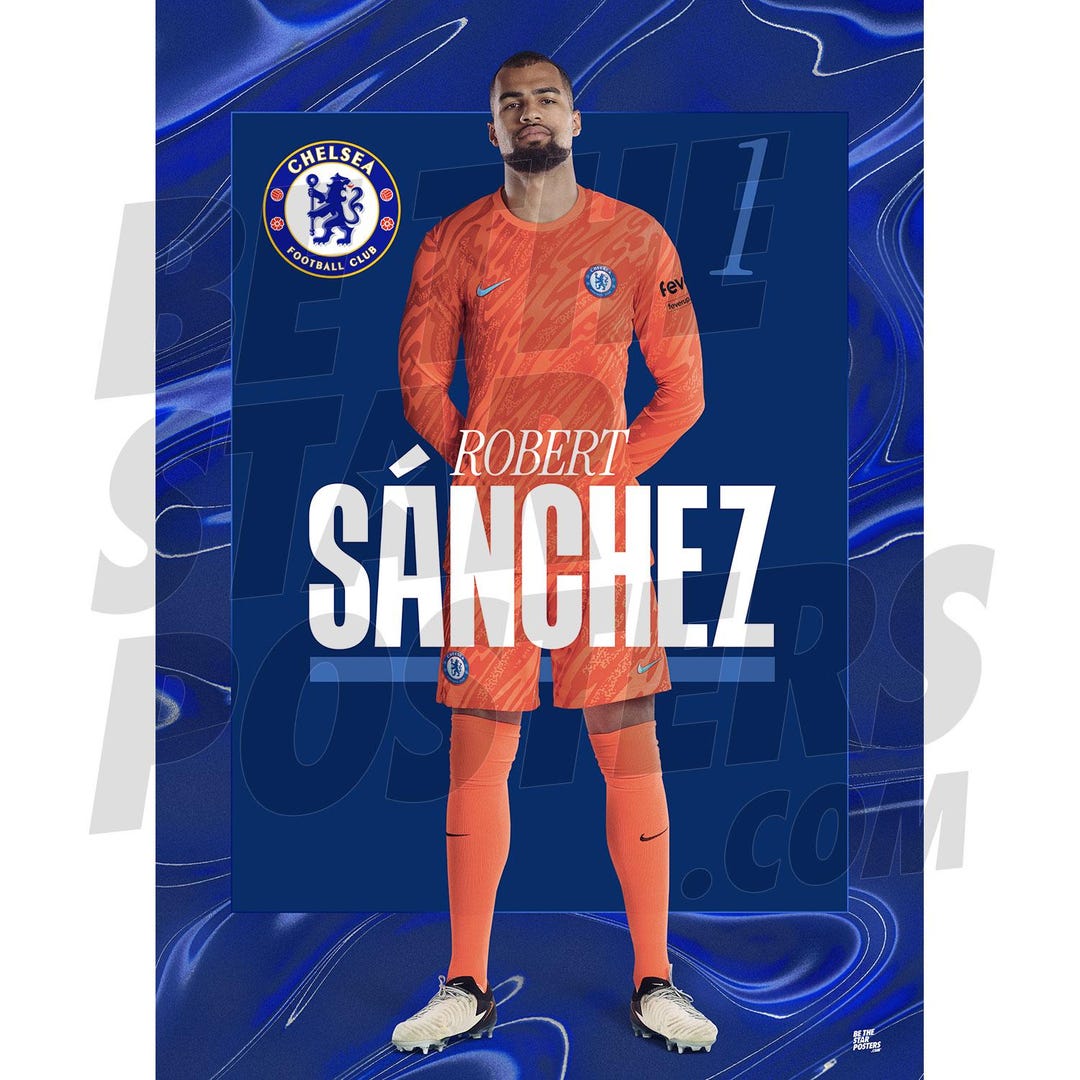 Chelsea FC Sanchez 24/25 Headshot Poster - Officially Licensed Product ...
