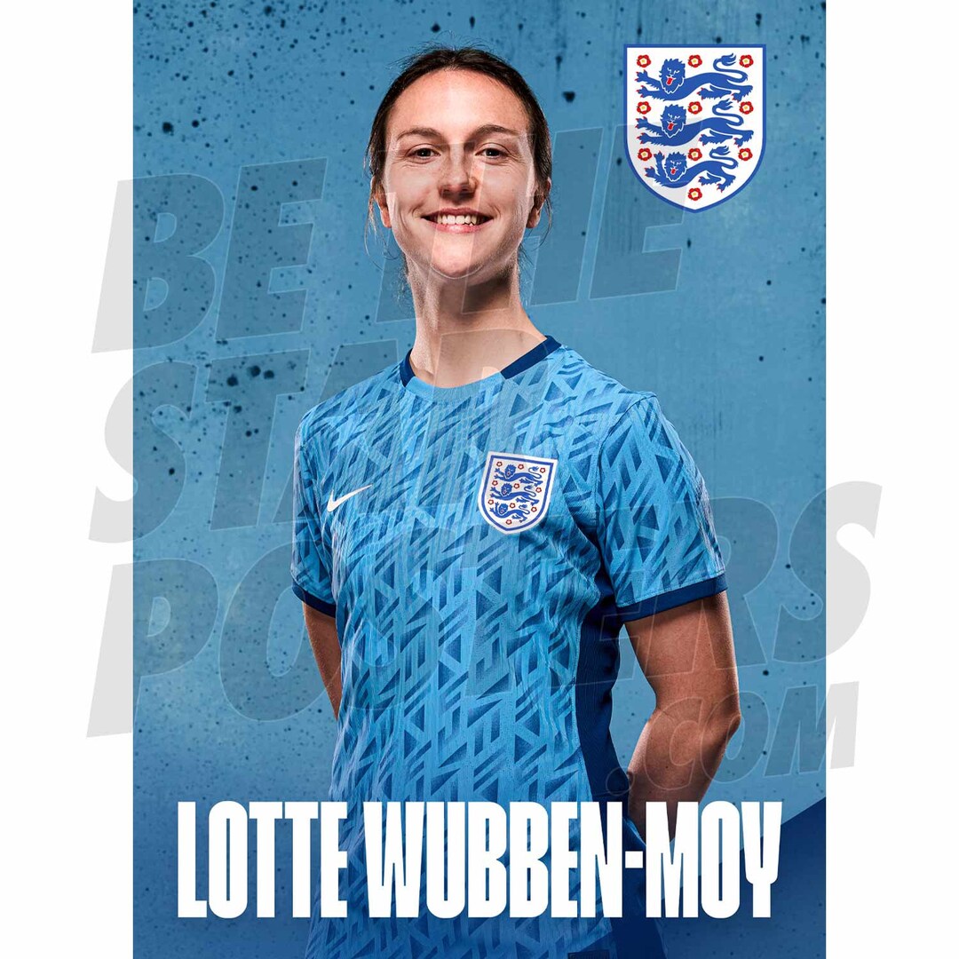 Lionesses Wubben-moy 23/24 Away Headshot Poster - Officially Licensed ...