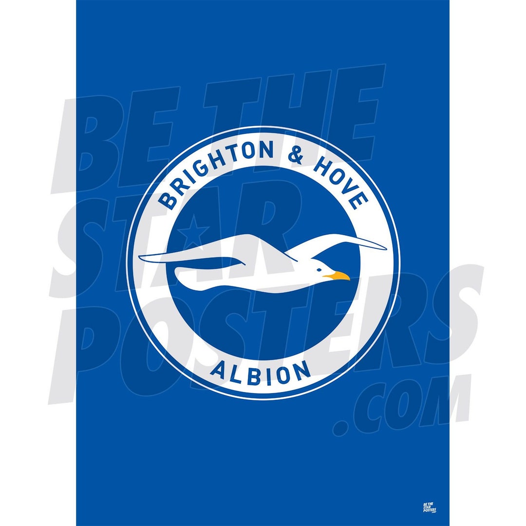 Brighton & Hove Albion FC Crest Poster Officially Licensed Product - Etsy