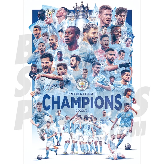 England Men's Football Team 20/21 Squad Montage Poster