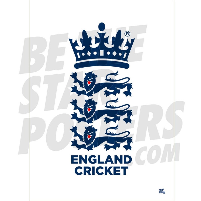 England Cricket Crest Poster Officially Licensed Product A4 - Etsy