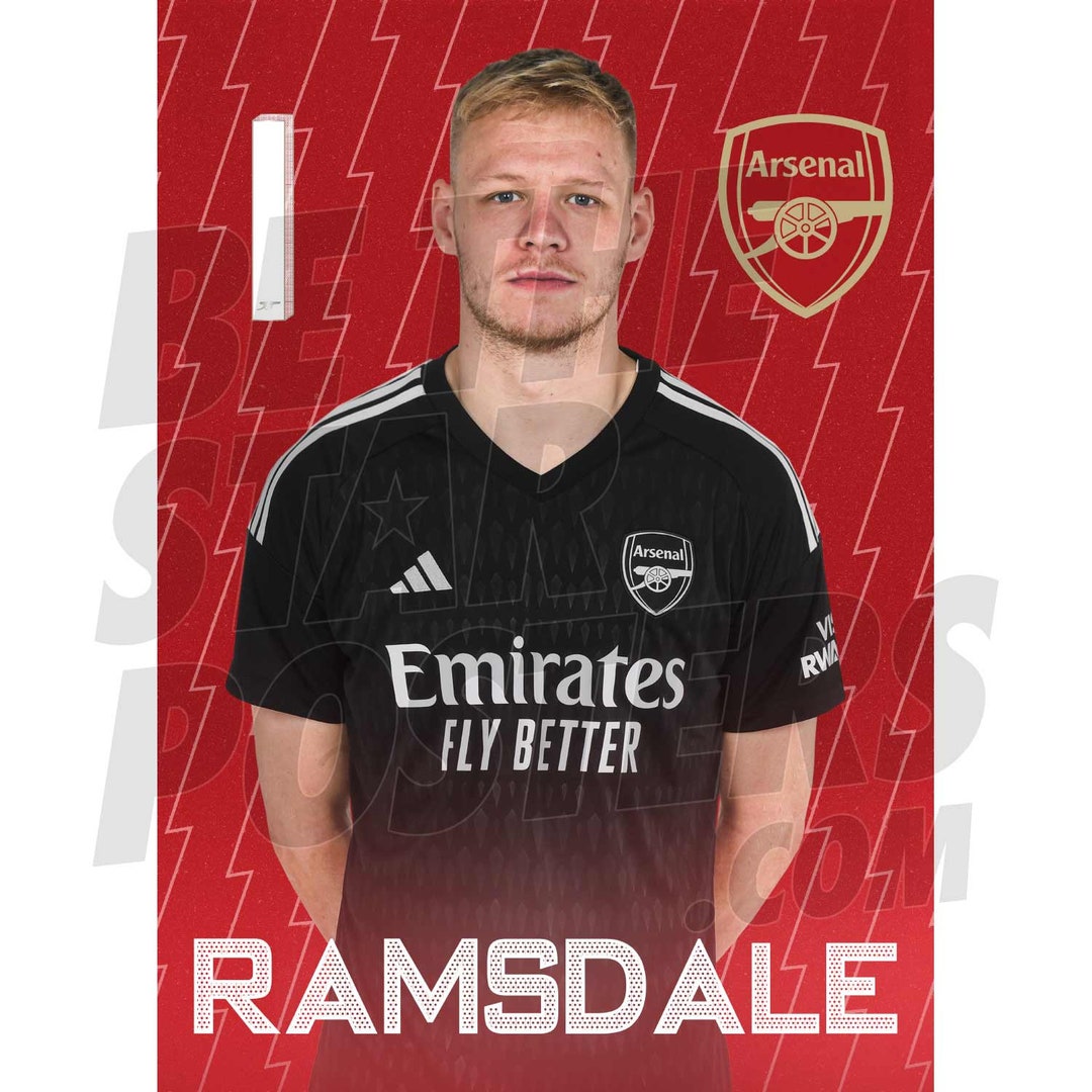 Arsenal FC Ramsdale 23/24 Headshot Poster Officially Licensed Product ...
