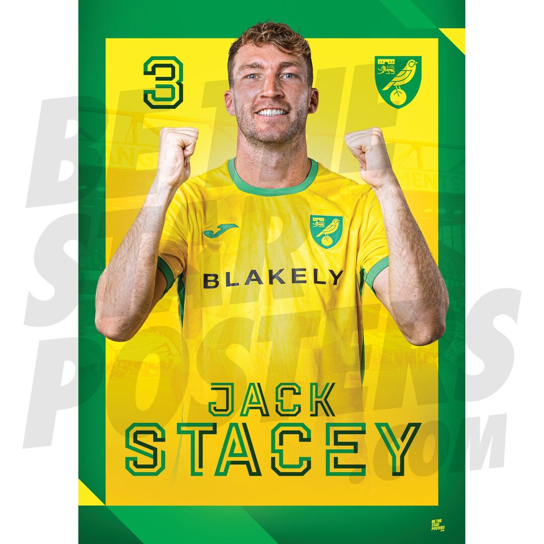 Norwich City FC Stacey 24/25 Headshot Poster - Officially Licensed ...