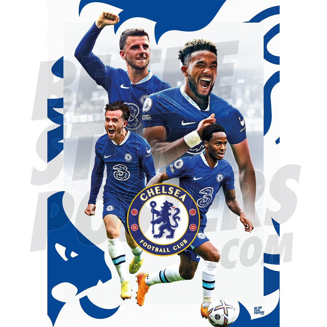 Chelsea FC 22/23 Player Montage Poster - Officially Licensed Product A4 ...