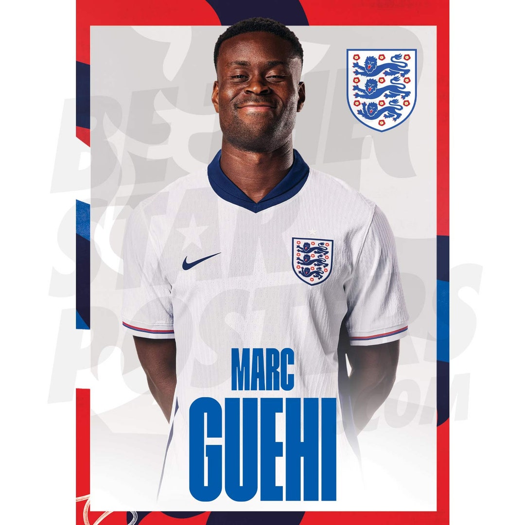England Guehi 24/25 Home Headshot Poster - Officially Licensed - Etsy