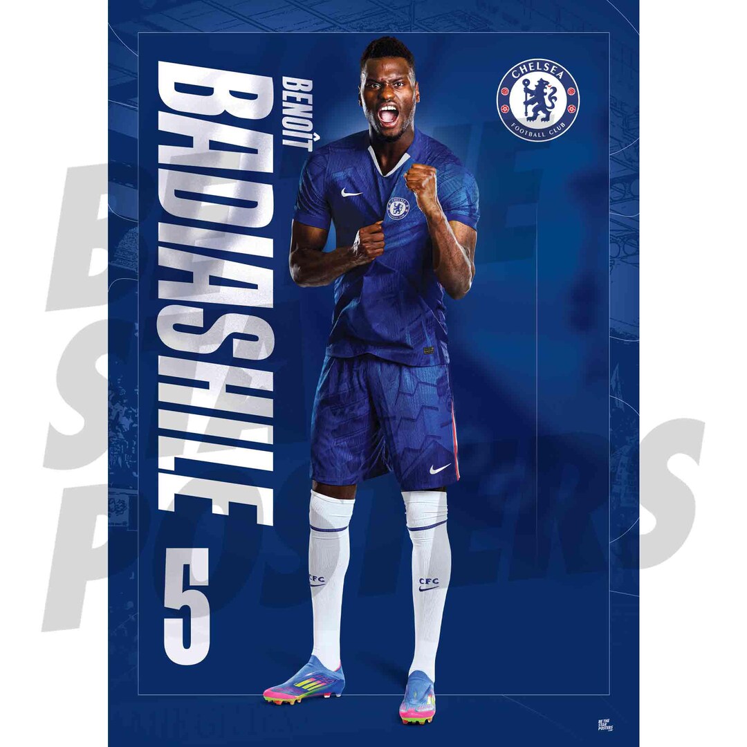 Chelsea FC Badiashile 25/26 Headshot Poster - Officially Licensed ...