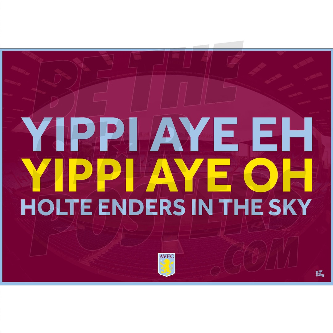 Aston Villa FC HEITS Chant Poster - Etsy
