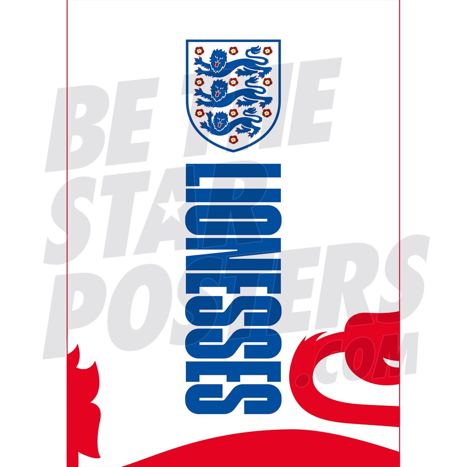 Lionesses Crest Poster Officially Licensed Product A4 / A3 / - Etsy