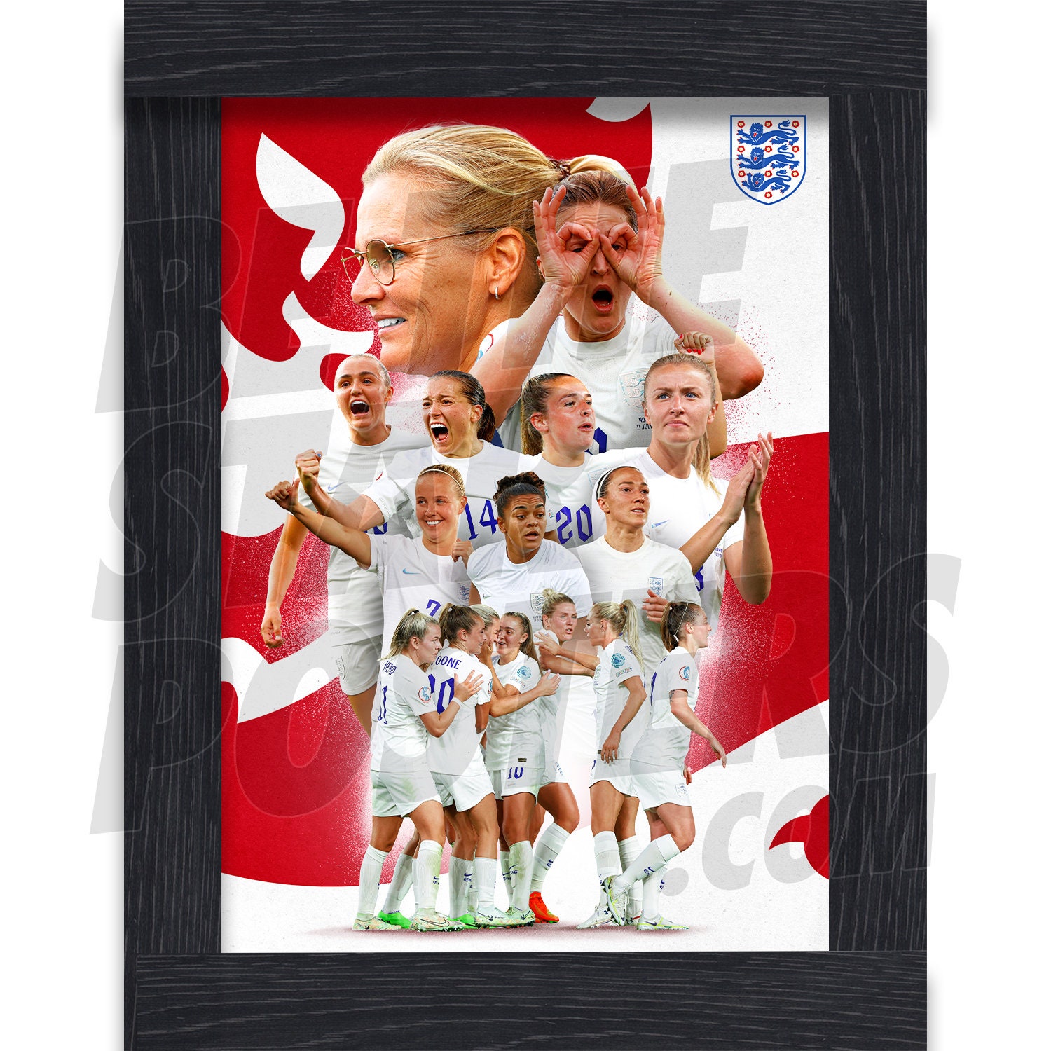 England Lionesses Player Montage Poster Officially Licensed - Etsy