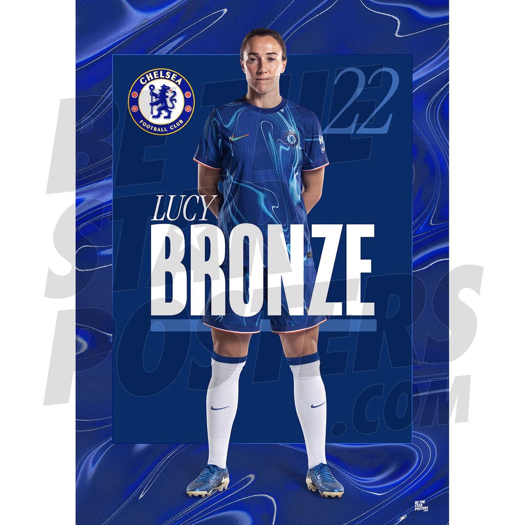 Chelsea FC Bronze 24/25 Headshot Poster - Officially Licensed Product ...