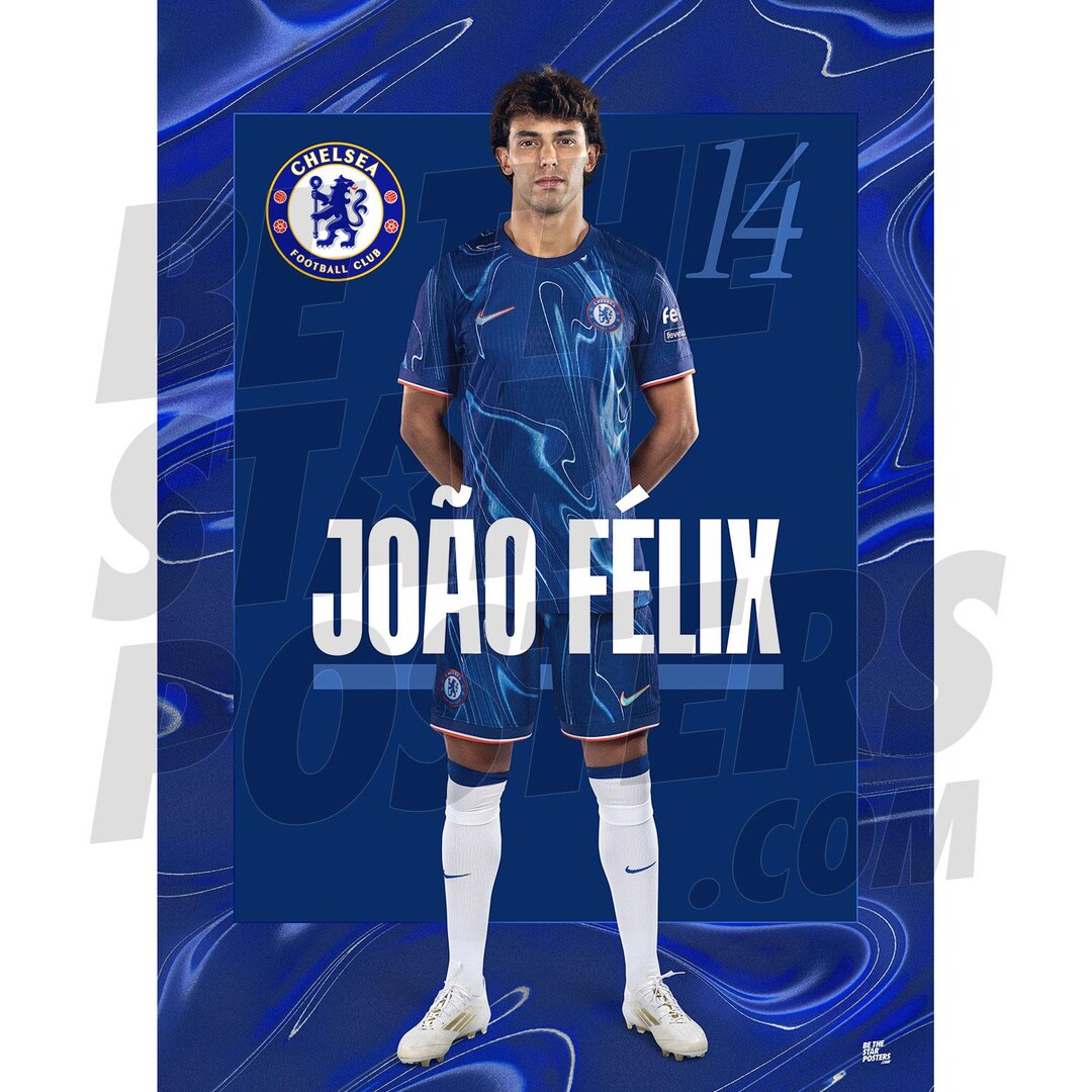Chelsea FC Felix 24/25 Headshot Poster - Officially Licensed Product A3 ...