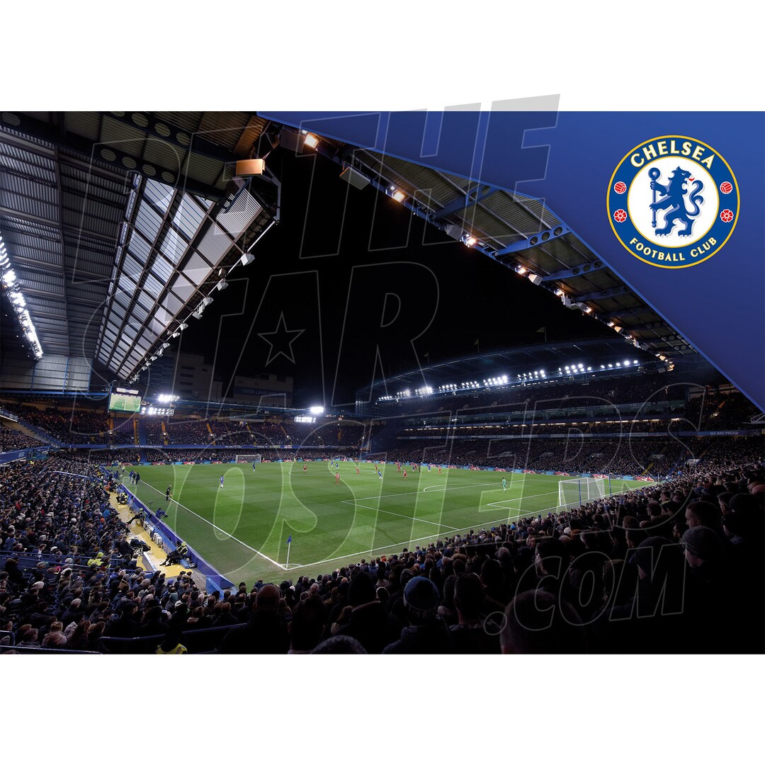 Chelsea FC Stamford Bridge Stadium Poster - Officially Licensed Product ...