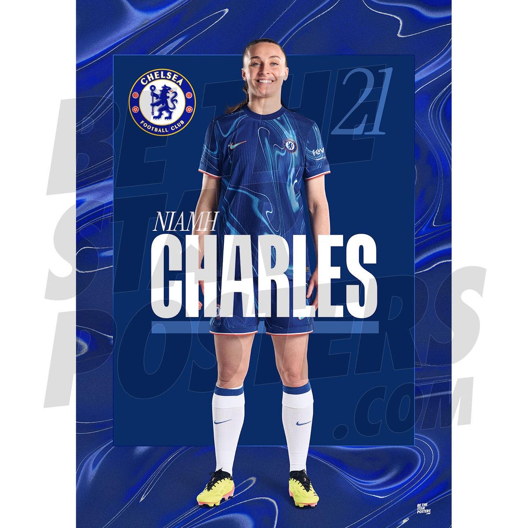 Chelsea FC Charles 24/25 Headshot Poster - Officially Licensed Product ...
