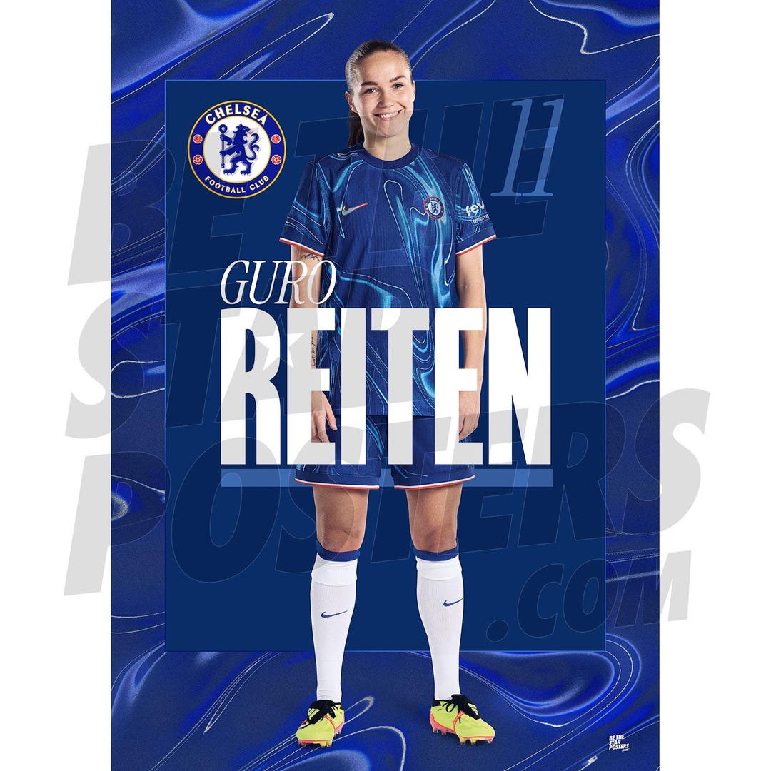 Chelsea FC Reiten 24/25 Headshot Poster - Officially Licensed Product ...