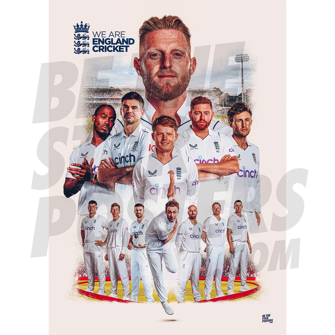 England Cricket the Ashes Test Montage Poster - Officially Licensed ...
