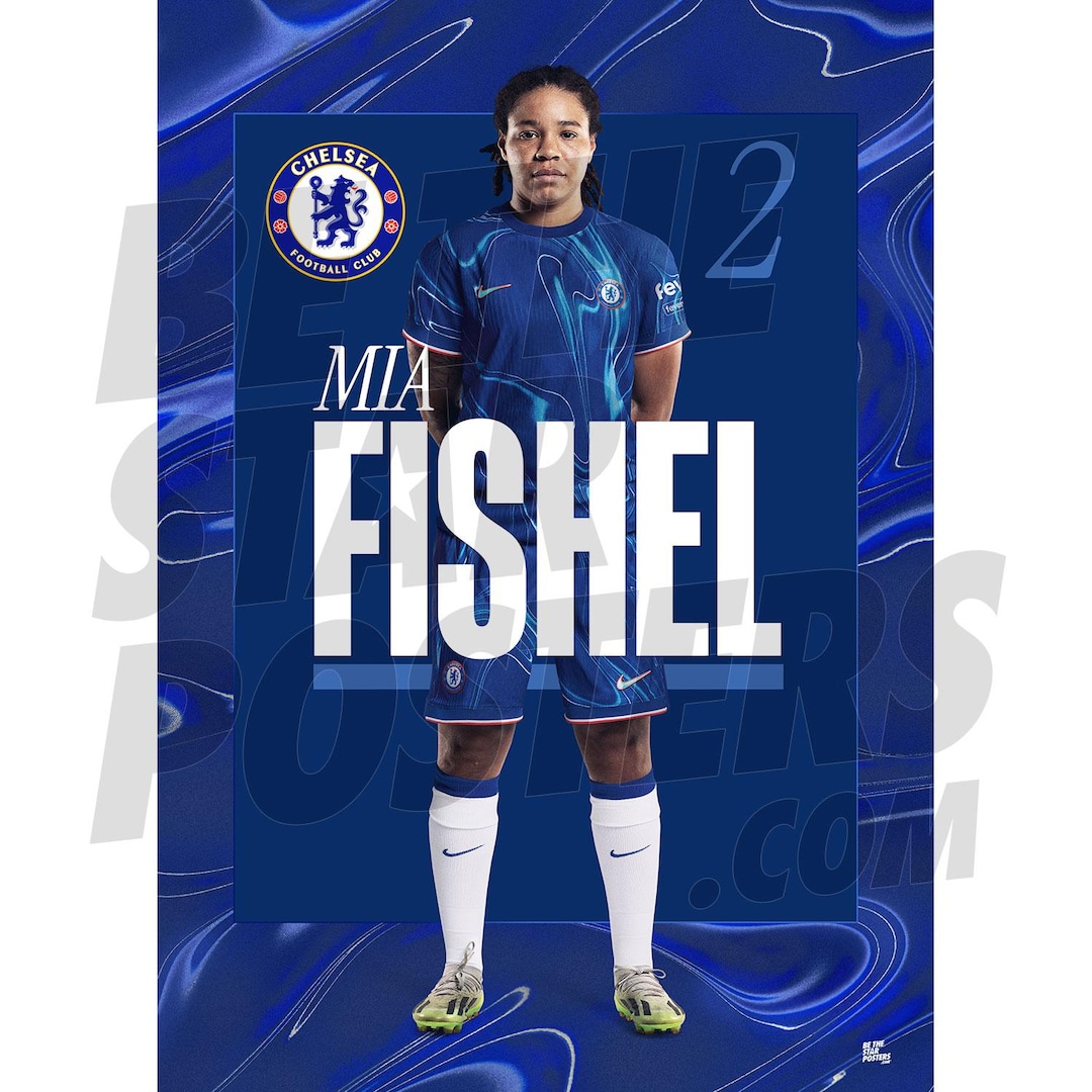 Chelsea FC Fishel 24/25 Headshot Poster - Officially Licensed Product ...