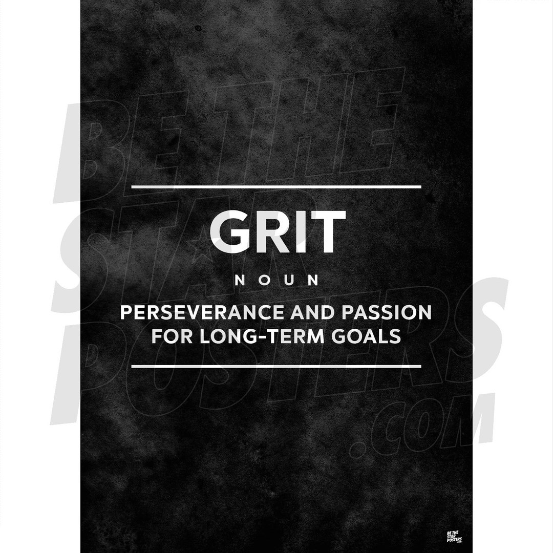 Grit Gym Motivational Fitness Poster A4 / A3 Sizes Plus Framed Option ...