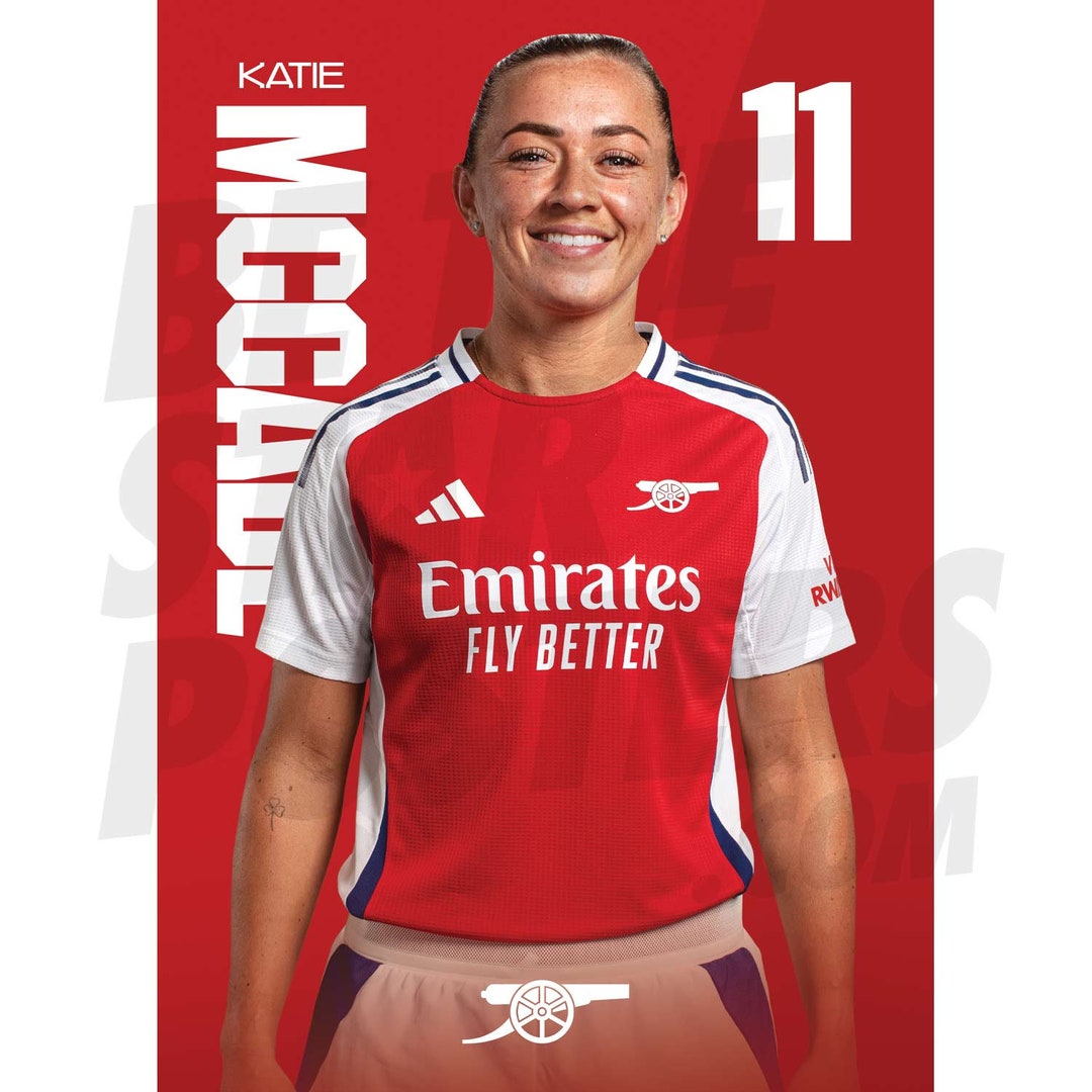 Arsenal FC Mccabe 24/25 Headshot Poster - Officially Licensed Product ...