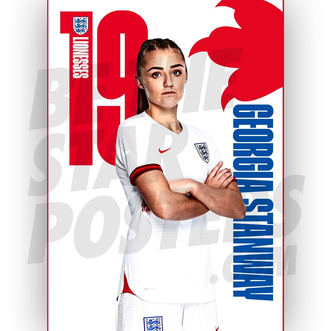 England Lionesses Women's Football Team 20/21 Headshot Poster - Georgia ...