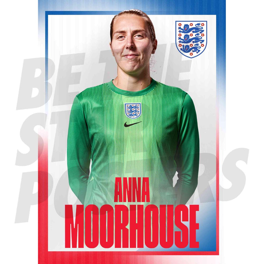 Lionesses Moorhouse 25/26 Home Headshot Poster - Officially Licensed ...