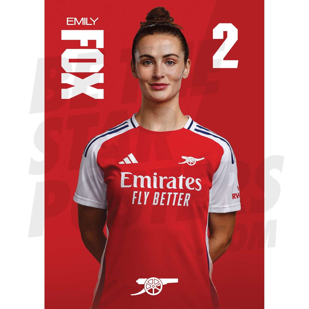 Arsenal FC Fox 24/25 Headshot Poster Officially Licensed Product - Etsy