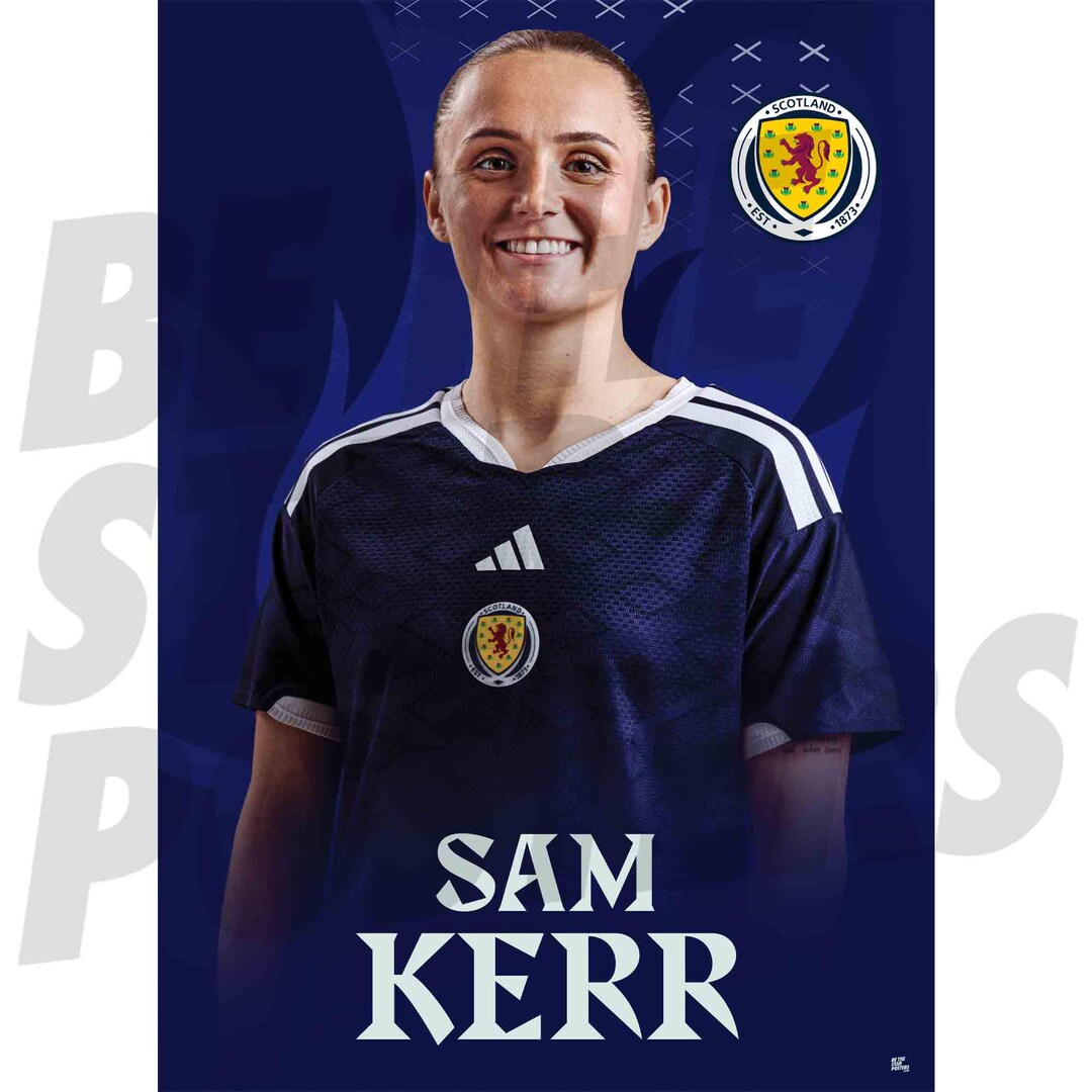 Scotland Football Sam Kerr 25/26 Headshot Poster - Officially Licensed ...