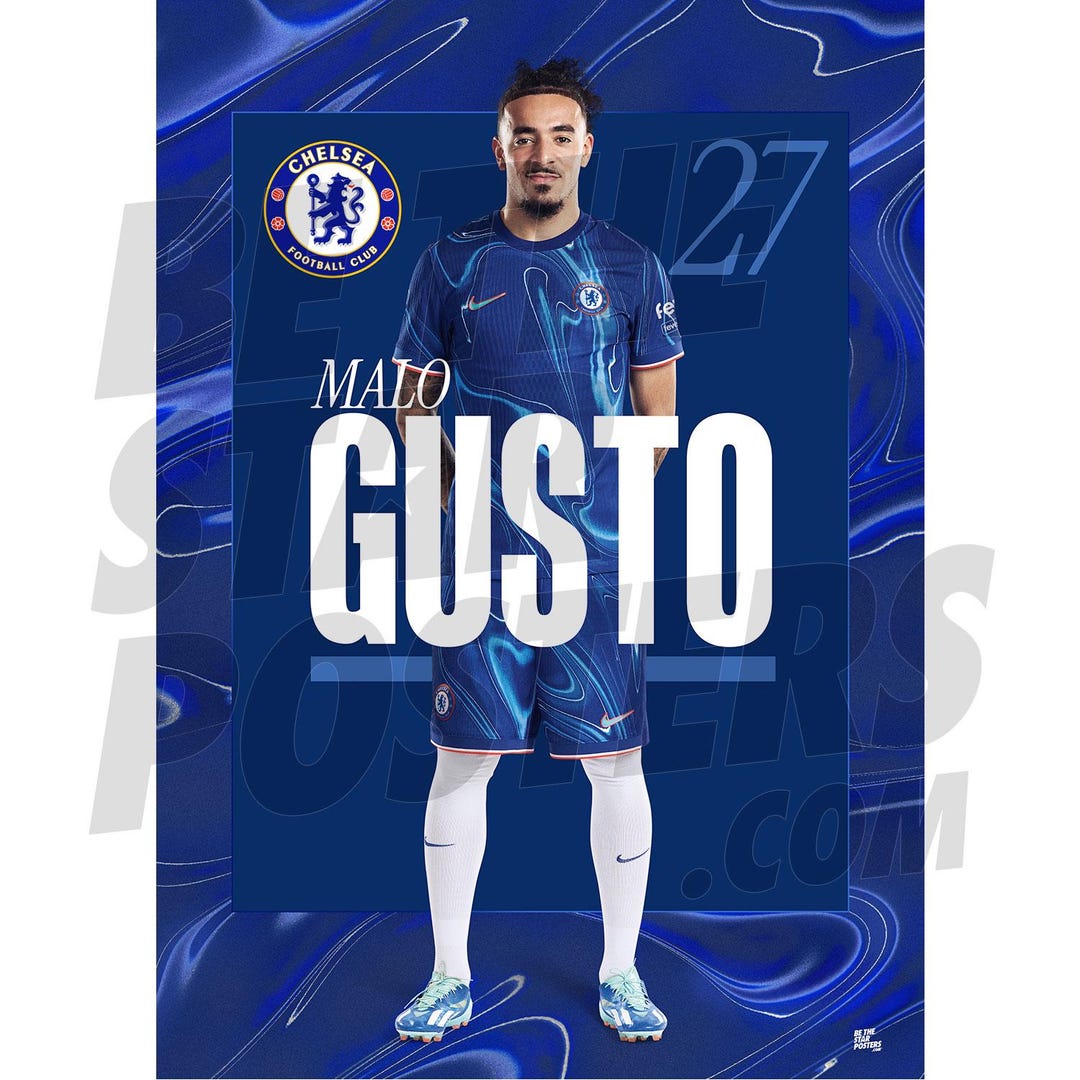 Chelsea FC Gusto 24/25 Headshot Poster - Officially Licensed Product A3 ...
