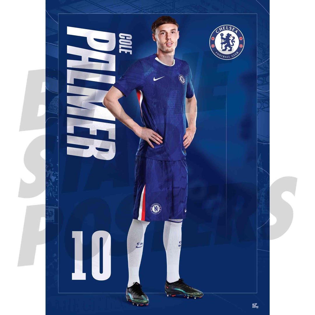 Chelsea FC Palmer 25/26 Headshot Poster - Officially Licensed Product ...