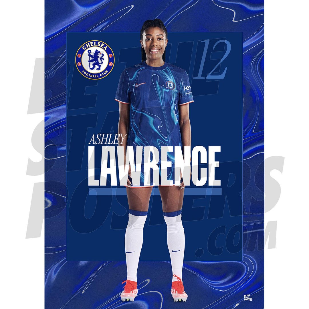 Chelsea FC Lawrence 24/25 Headshot Poster - Officially Licensed Product ...